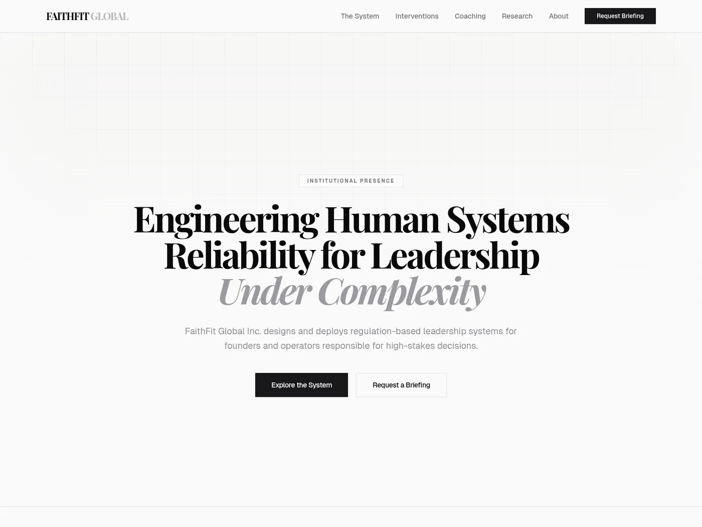 FaithFit Global Website