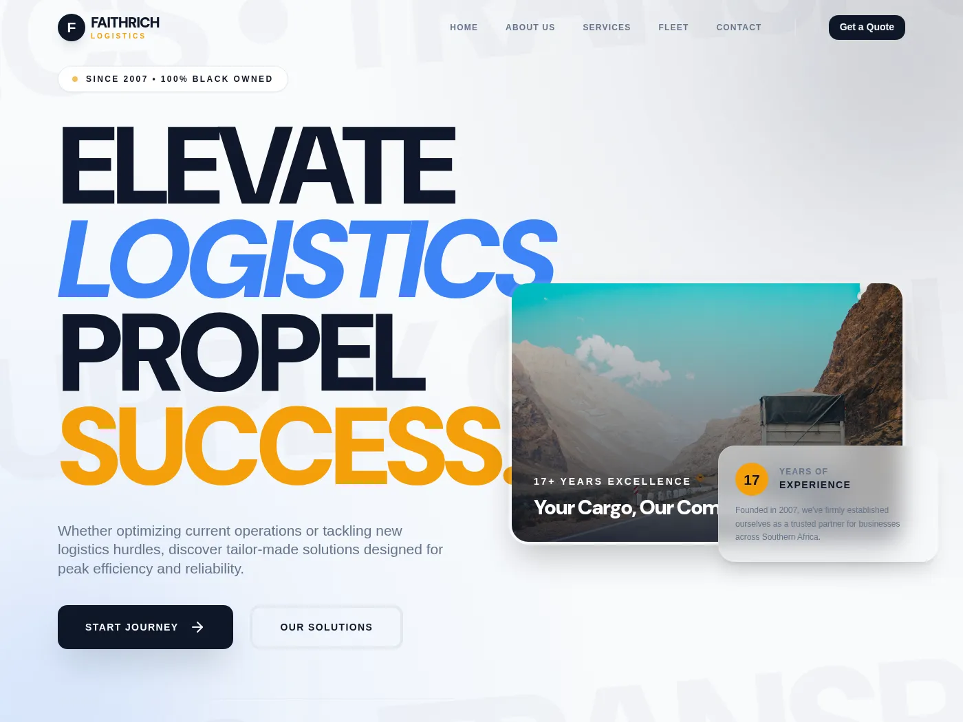 Faithrich Landing Page
