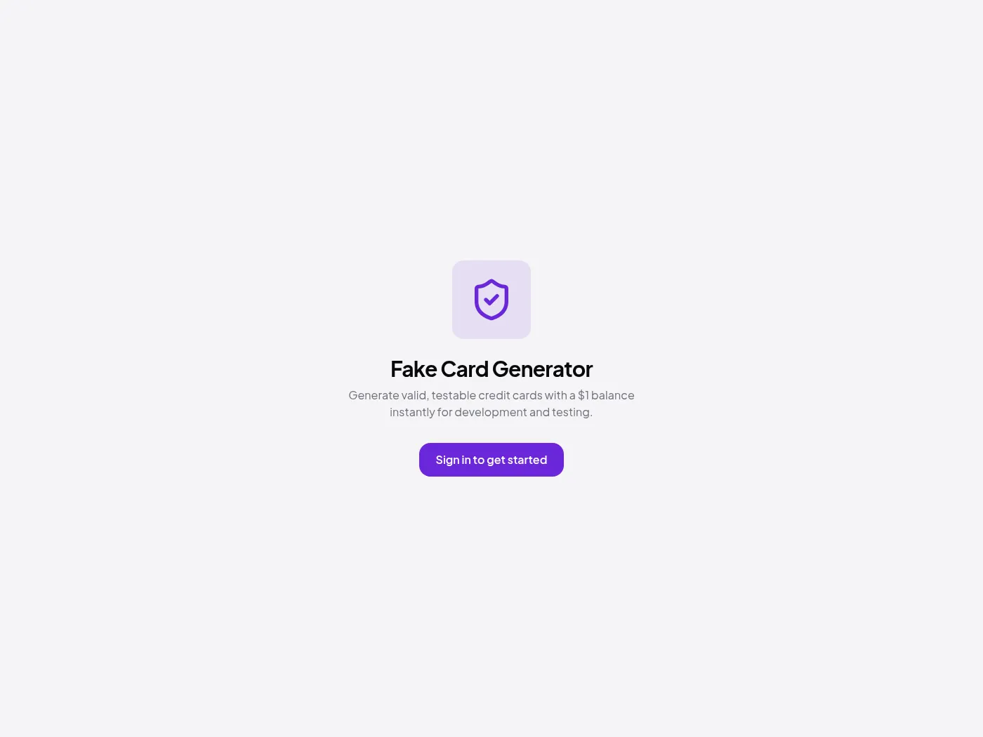 Fake Card Generator