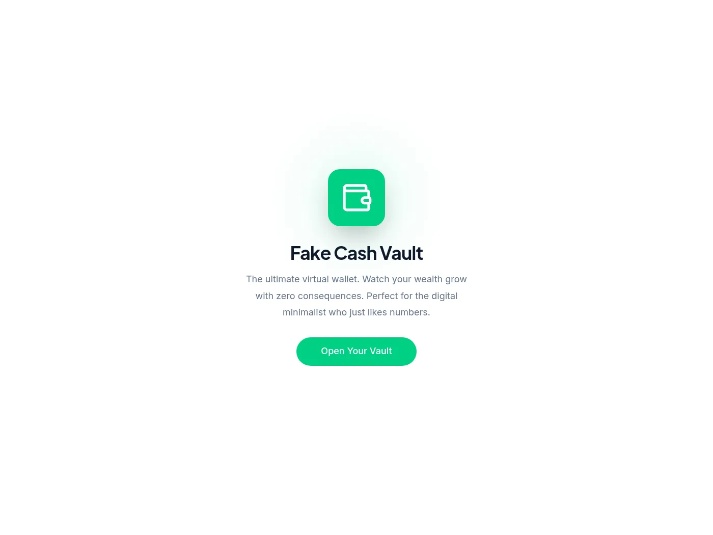 Fake Cash Vault