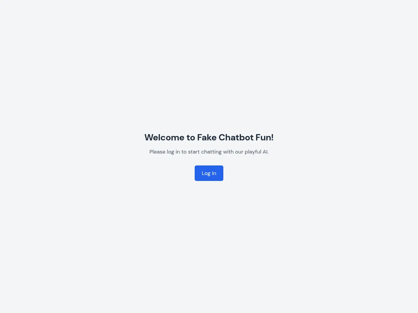 Fake Chatbot Fun
