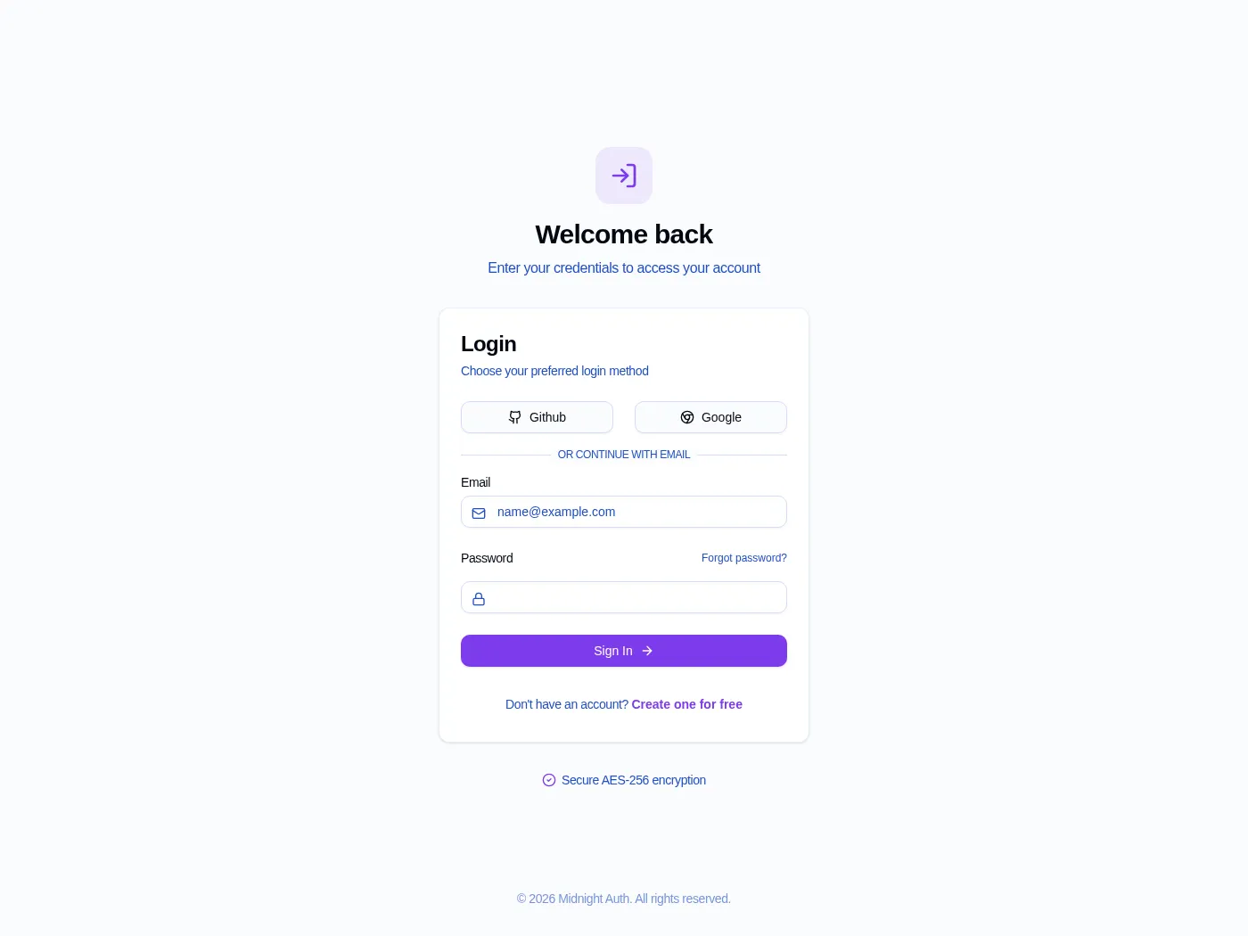 Fake Login Page