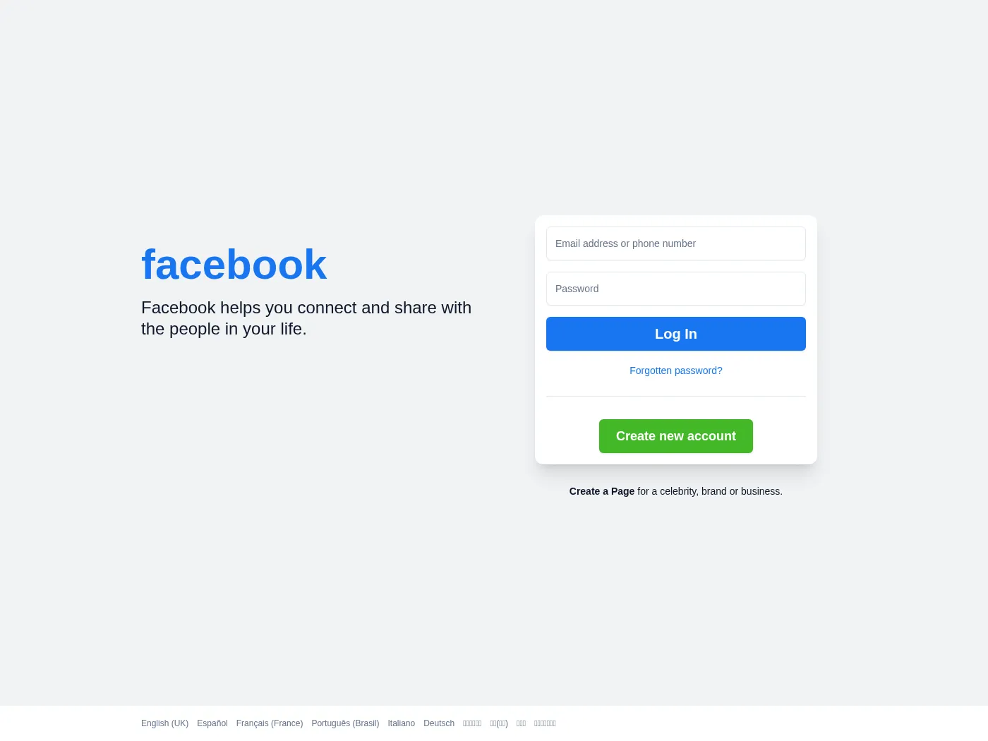 Fakebook Panel Web