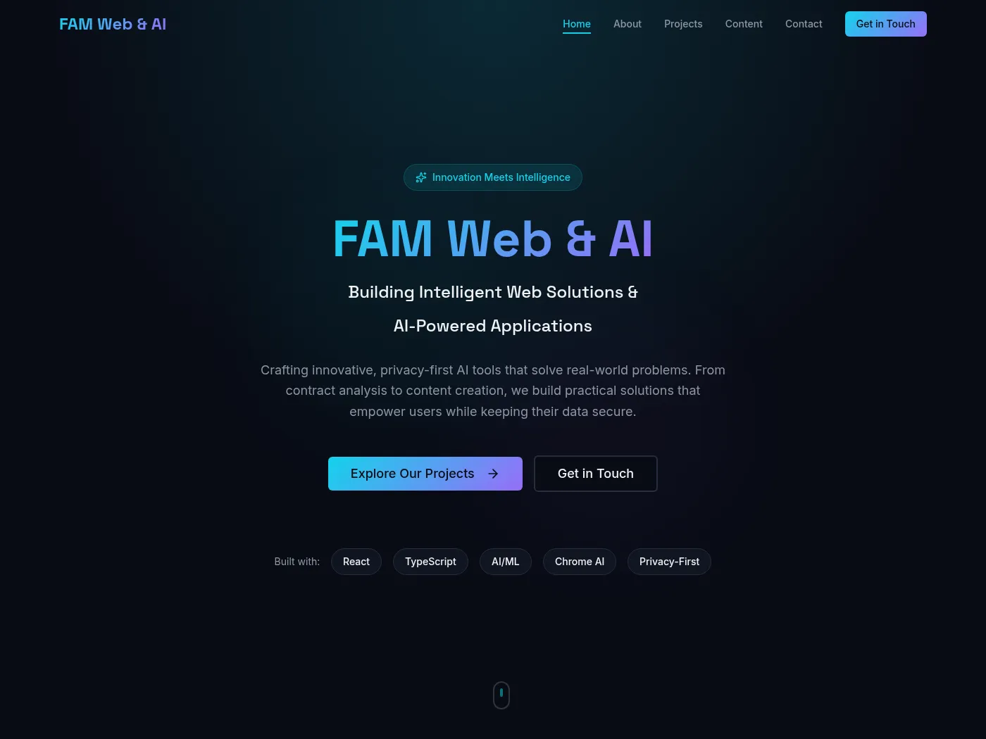 FAM Web & AI Showcase