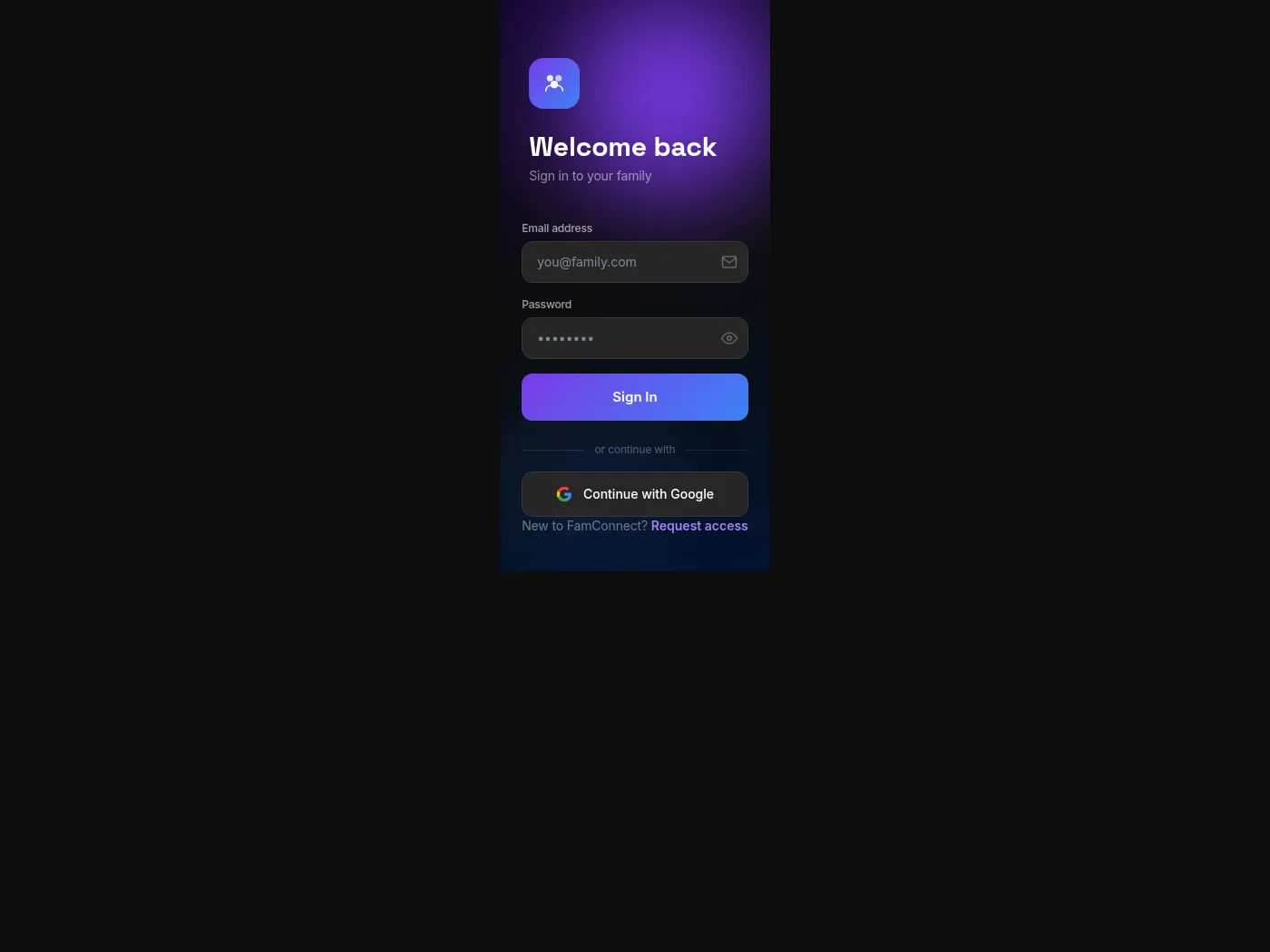 FamConnect Social Hub