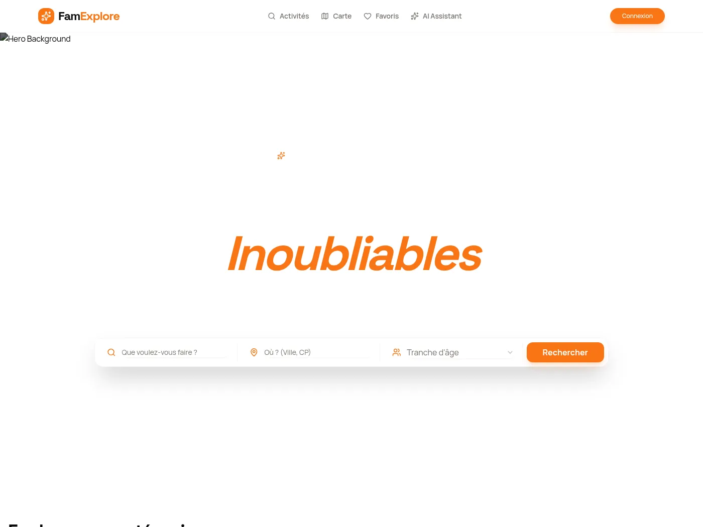 FamExplore Web App