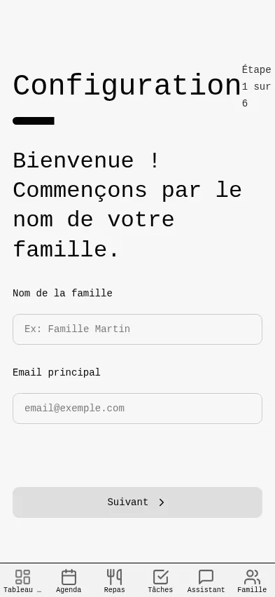 FamilleSync Web App