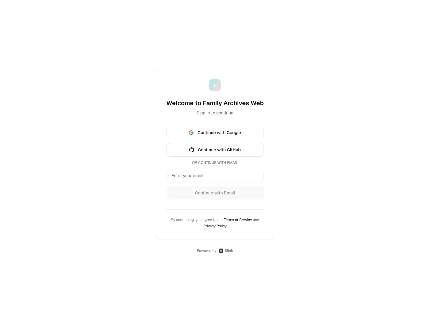 Family Archives Web