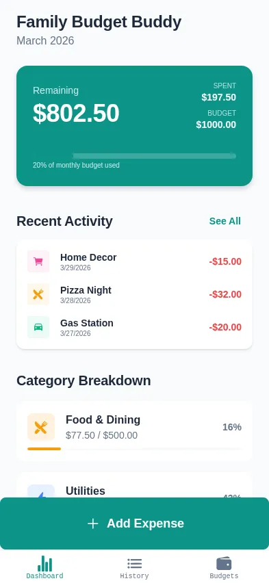 Family Budget Buddy