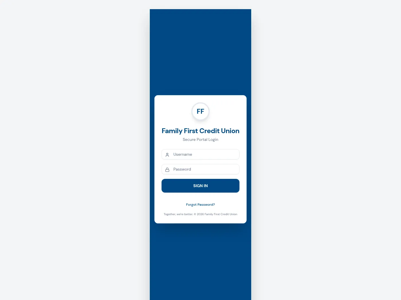 Family First Bank Portal
