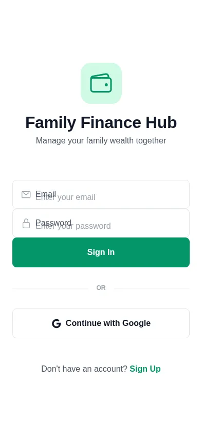 Family Finance Hub