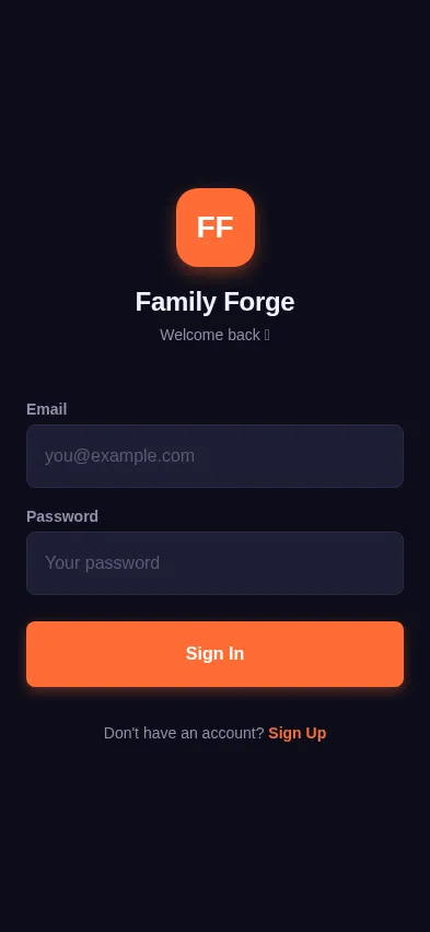 Family Forge Command Center