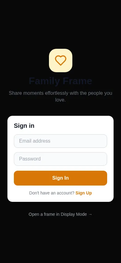 Family Frame App