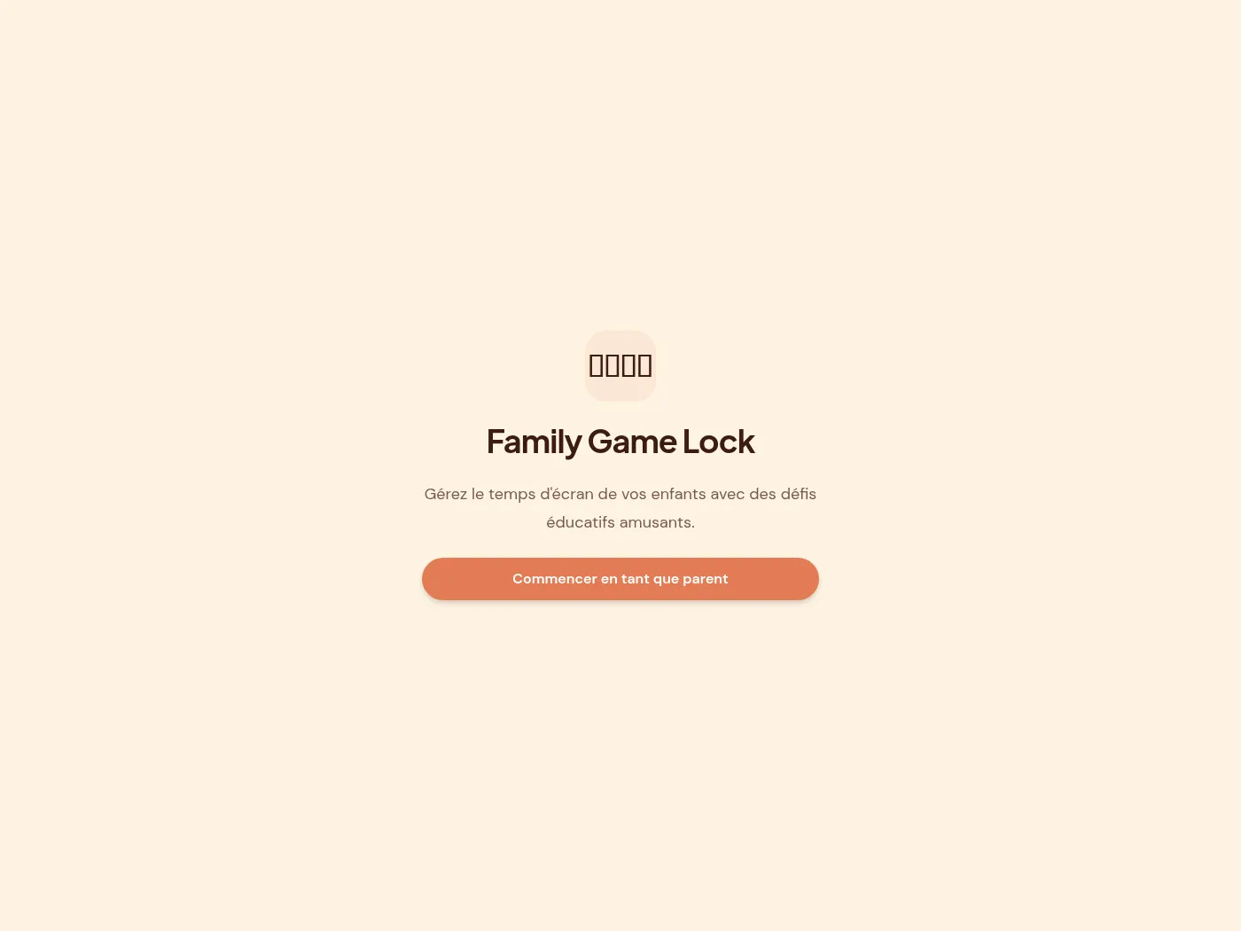 Family Game Lock