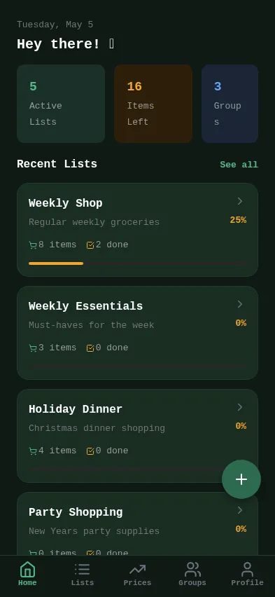 FamilyGrocer App