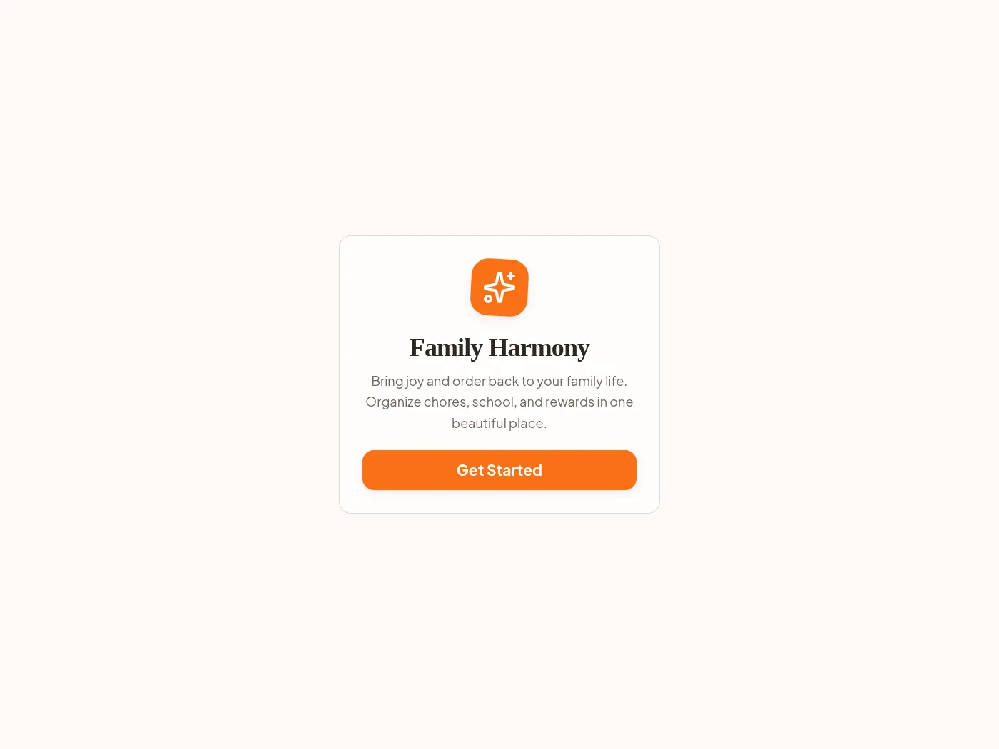 Family Harmony App