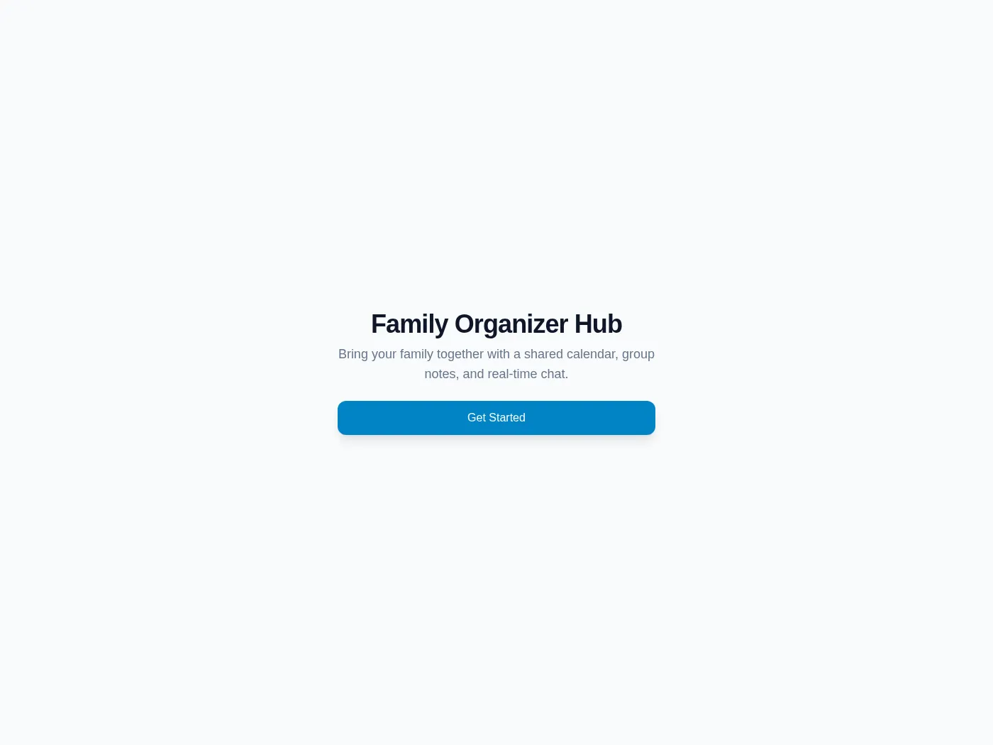 Family Organizer Hub