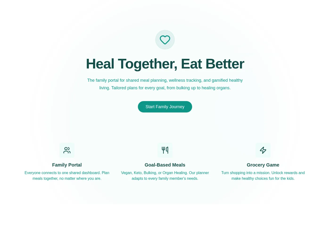 Family Meal Wellness Hub