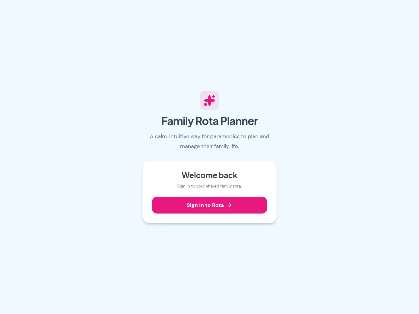 Family Rota Planner