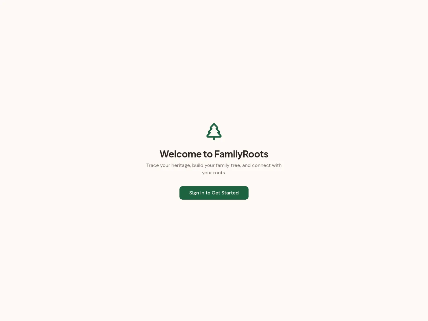 FamilyRoots Web App