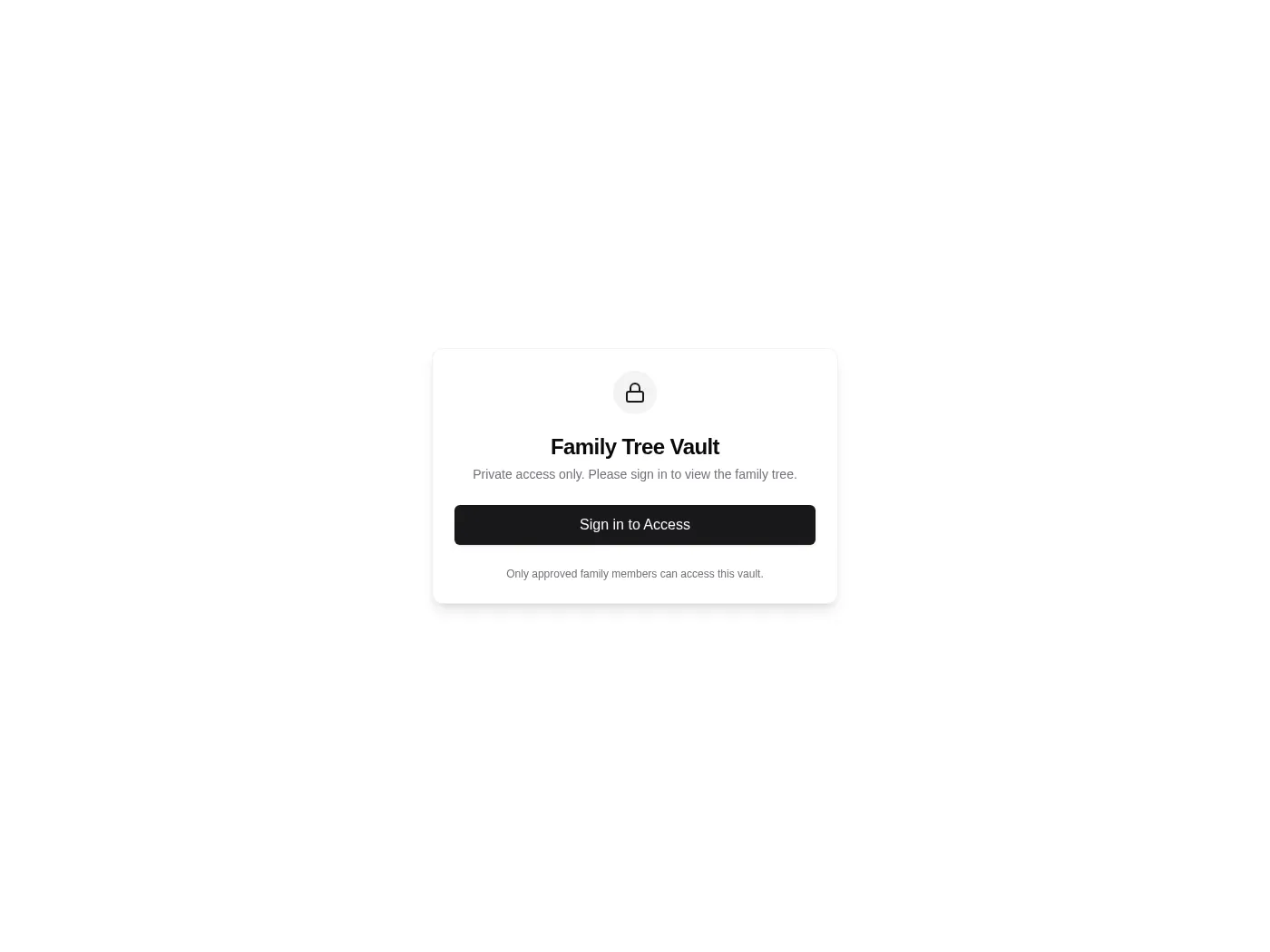 Family Tree Vault