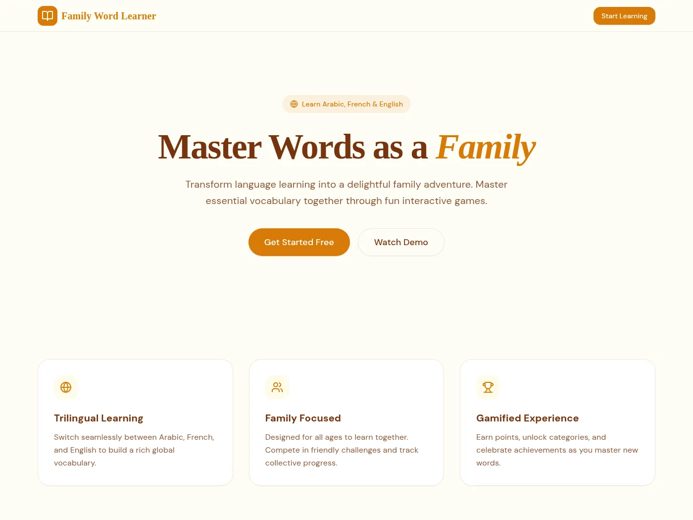 Family Word Learner