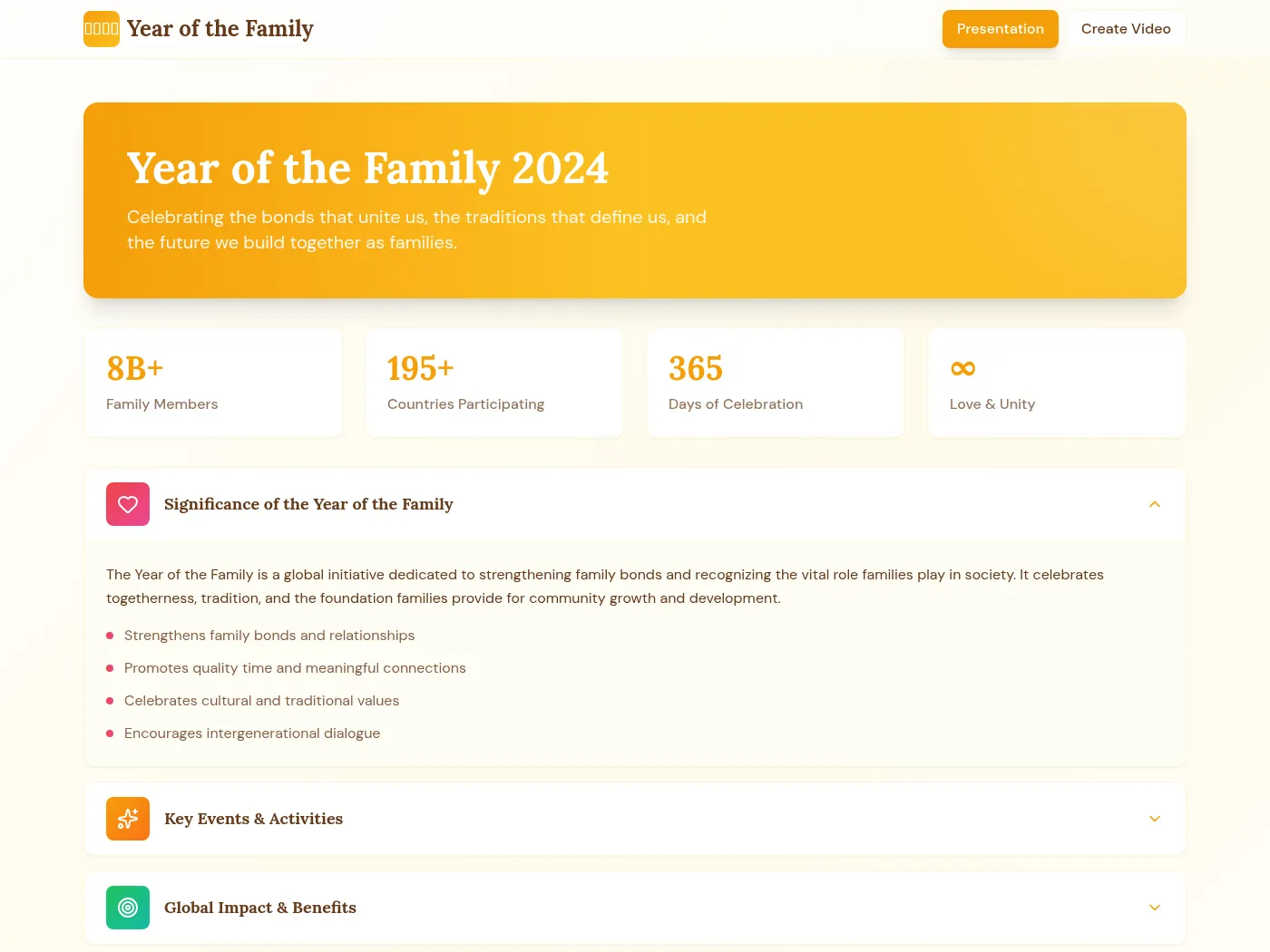 Year of the Family Video