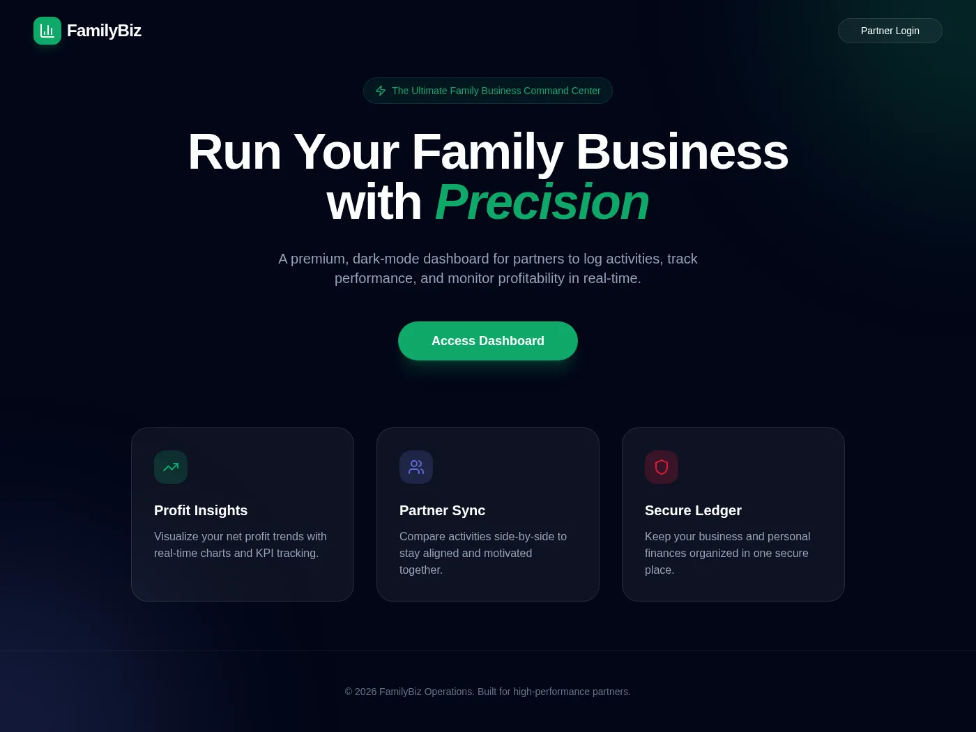 FamilyBiz Dash