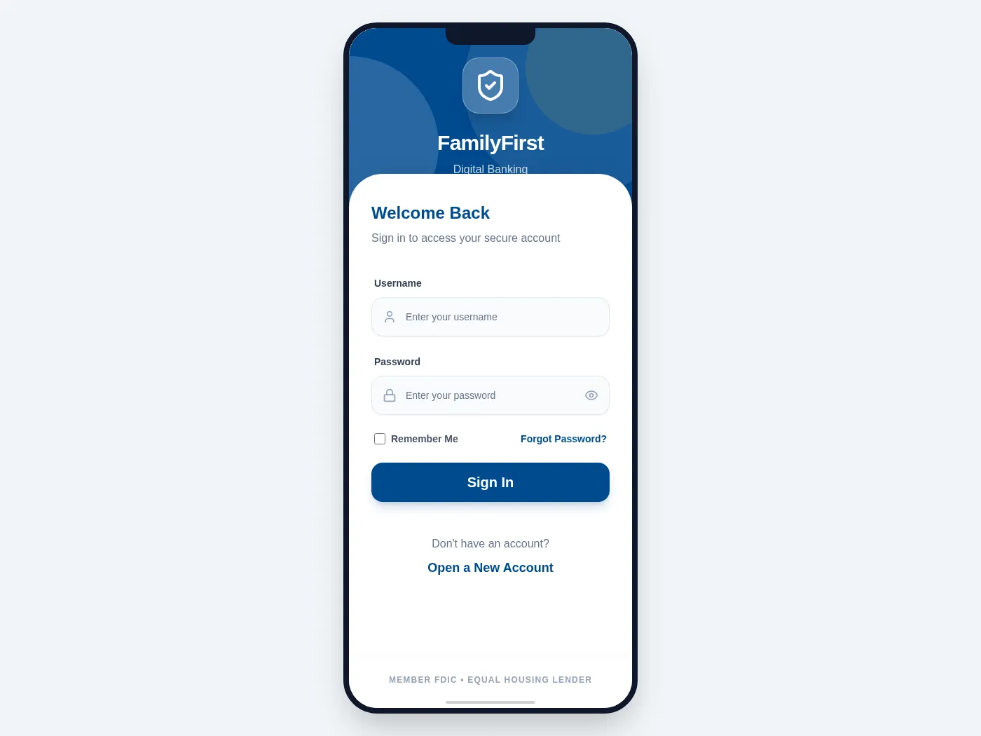 FamilyFirst Bank App