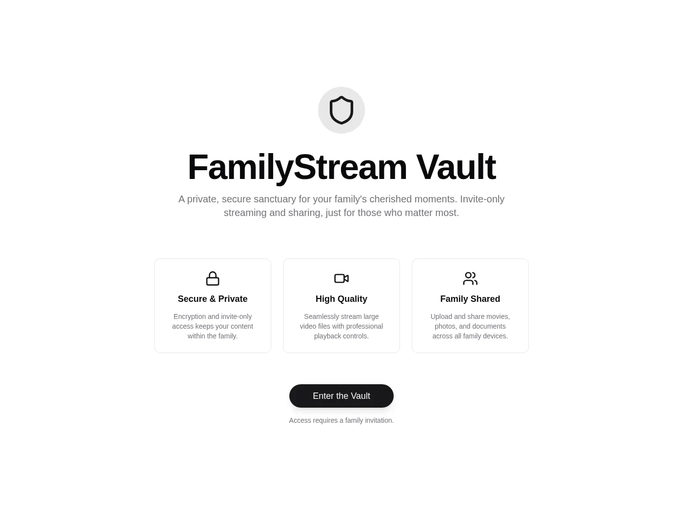 FamilyStream Vault
