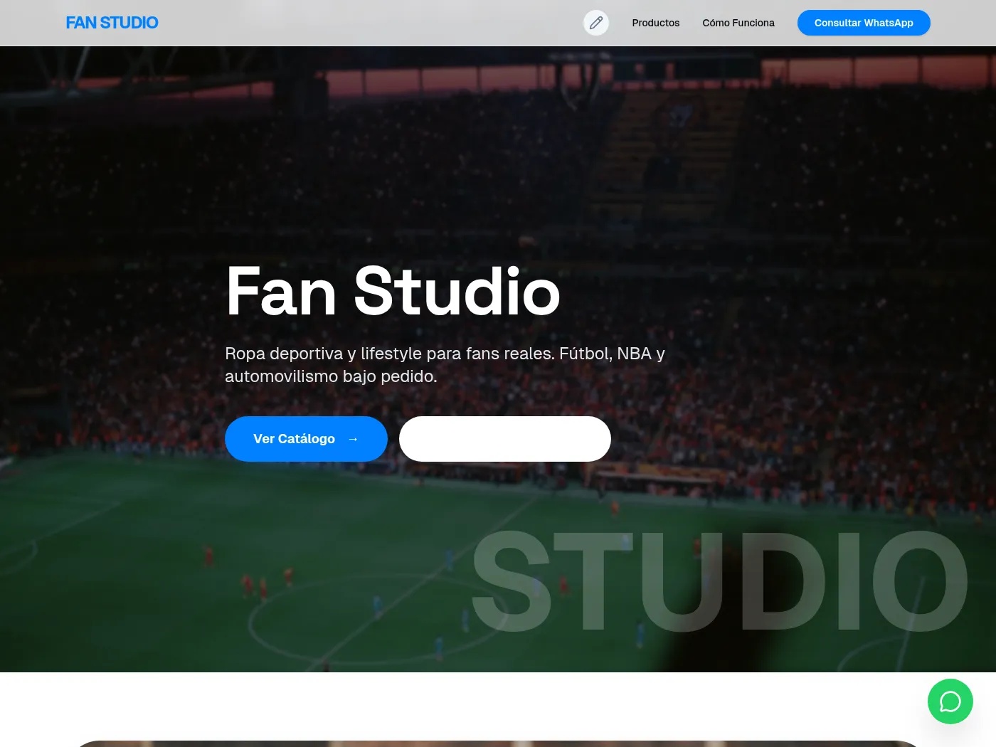 Fan Studio Landing