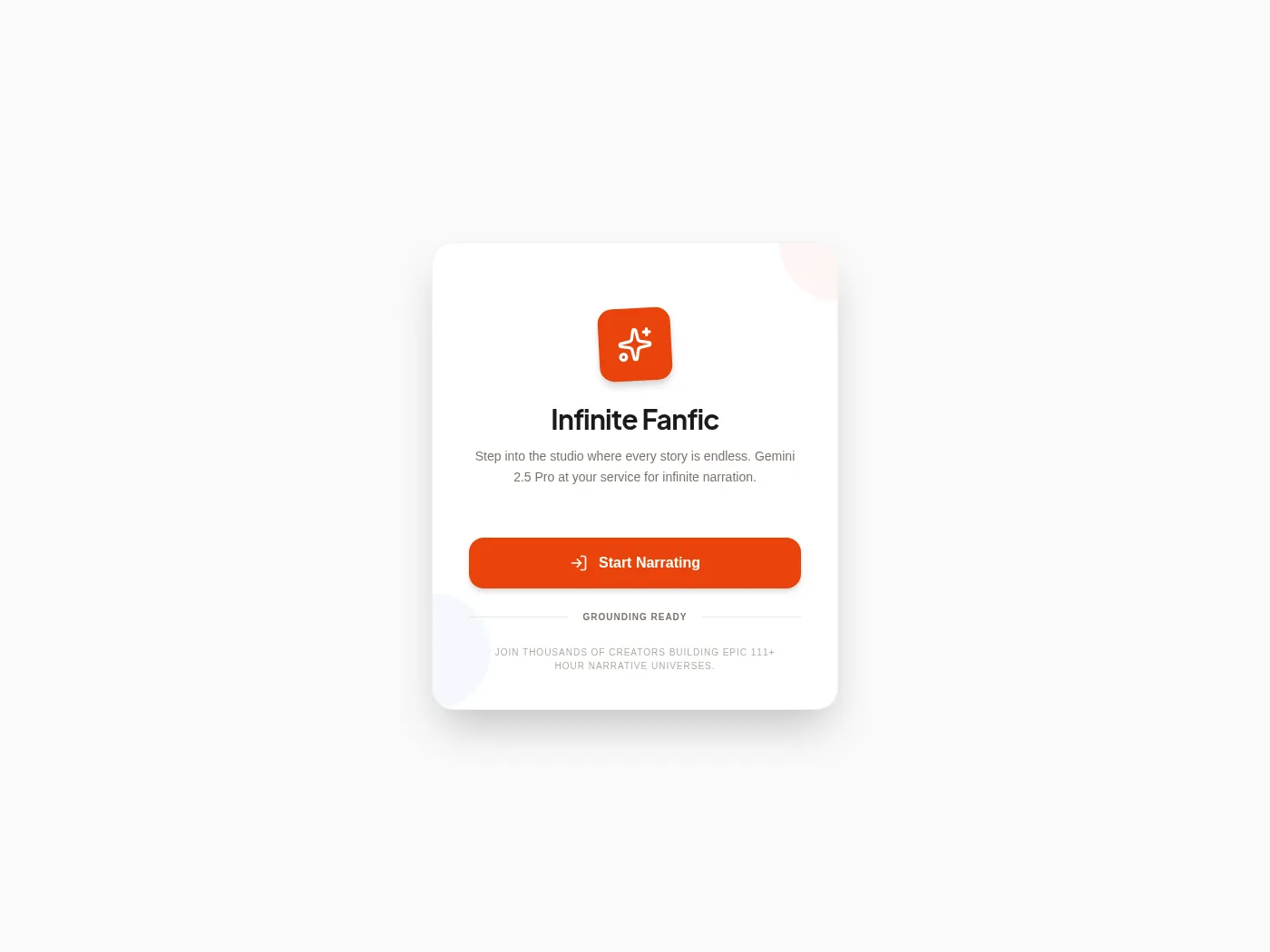 Infinite Fanfic AI Studio