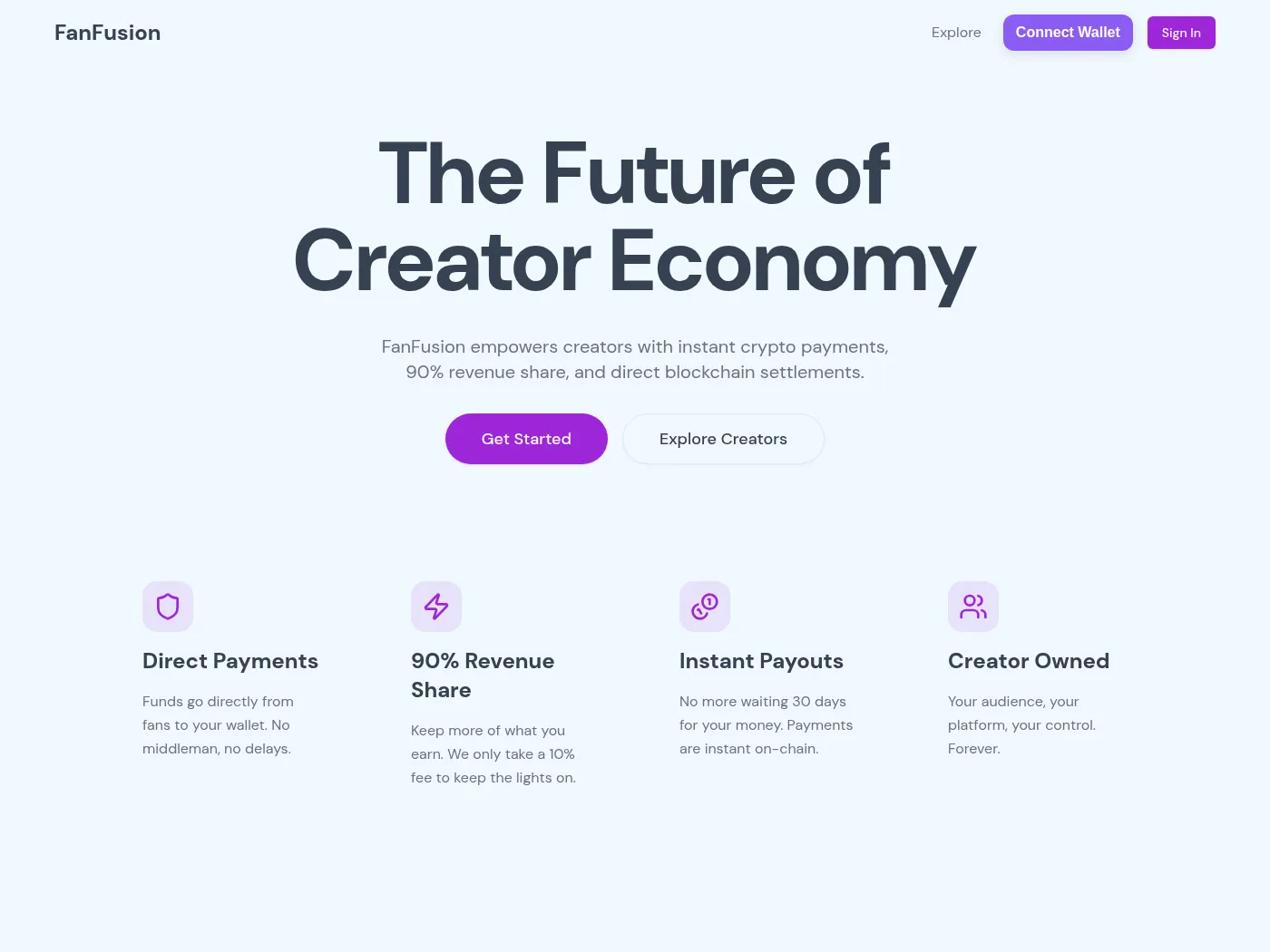 FanFusion Crypto Creators