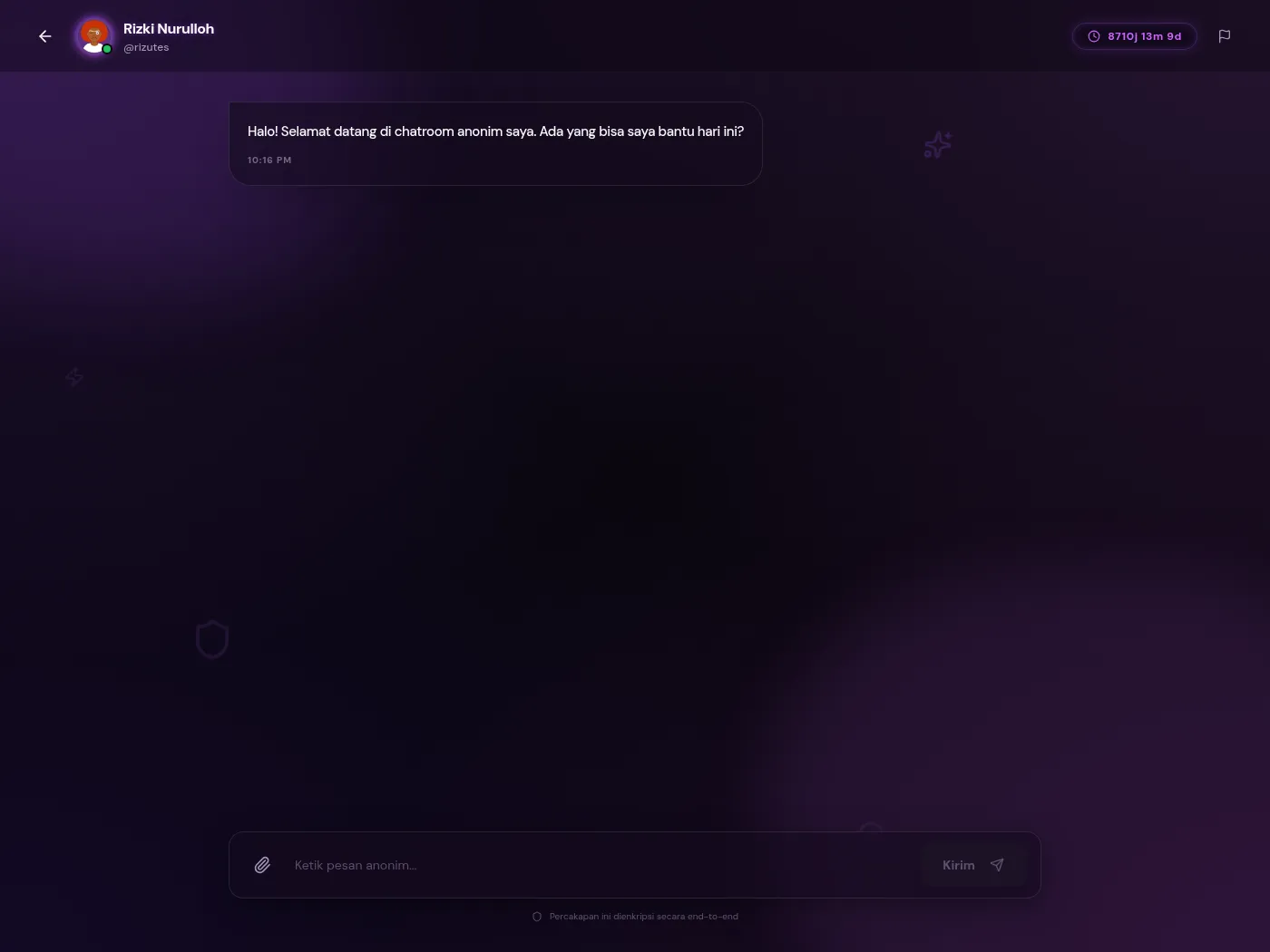 Fanonym Chat Room Redesign