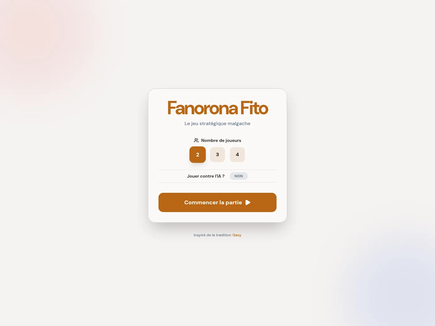 Fanorona Fito Board Game
