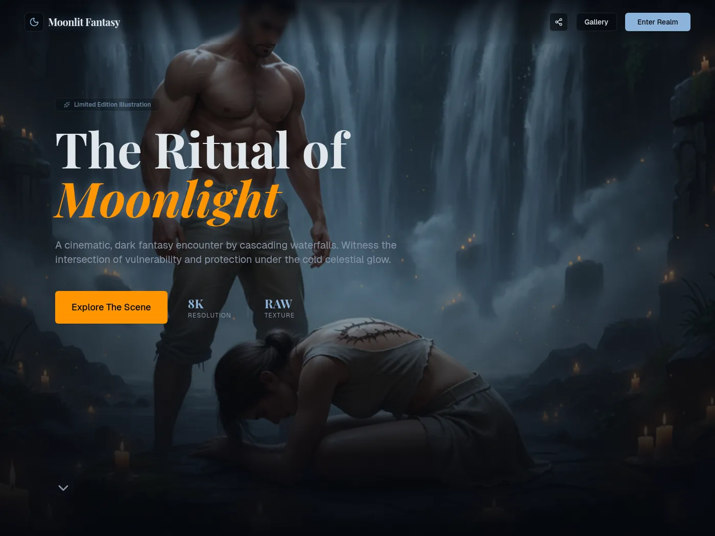 Moonlit Fantasy Canvas