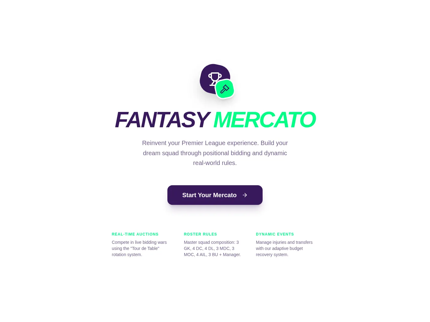 Fantasy League Mercato