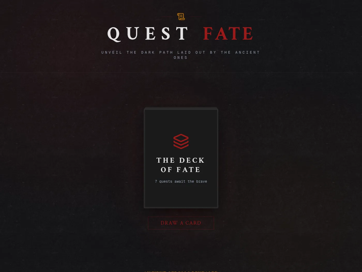 Quest Card Deck