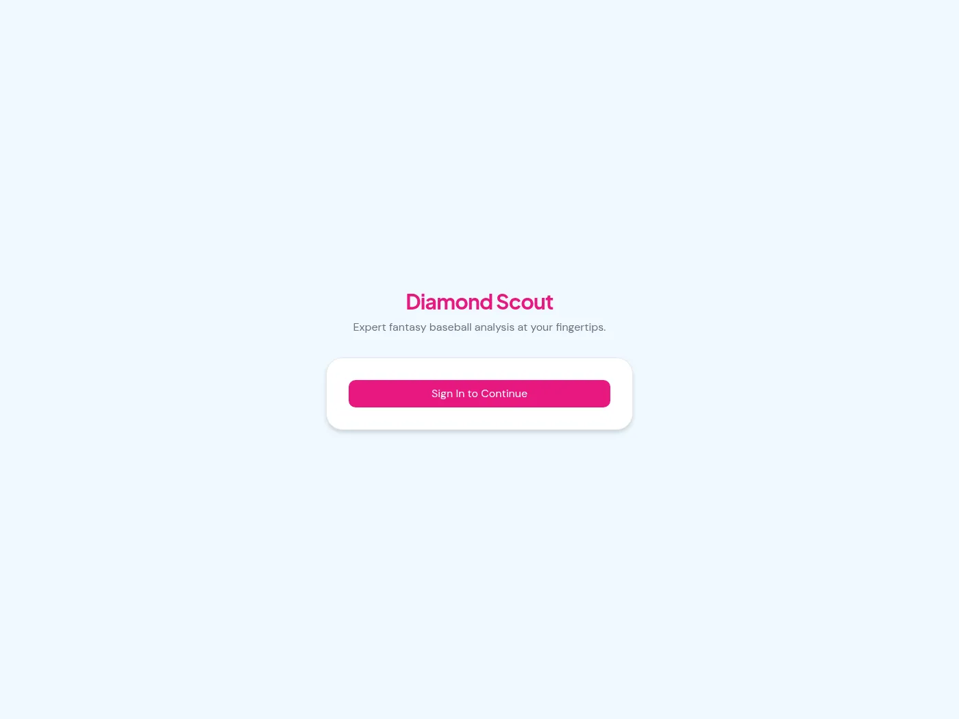 Fantasy Baseball Scout