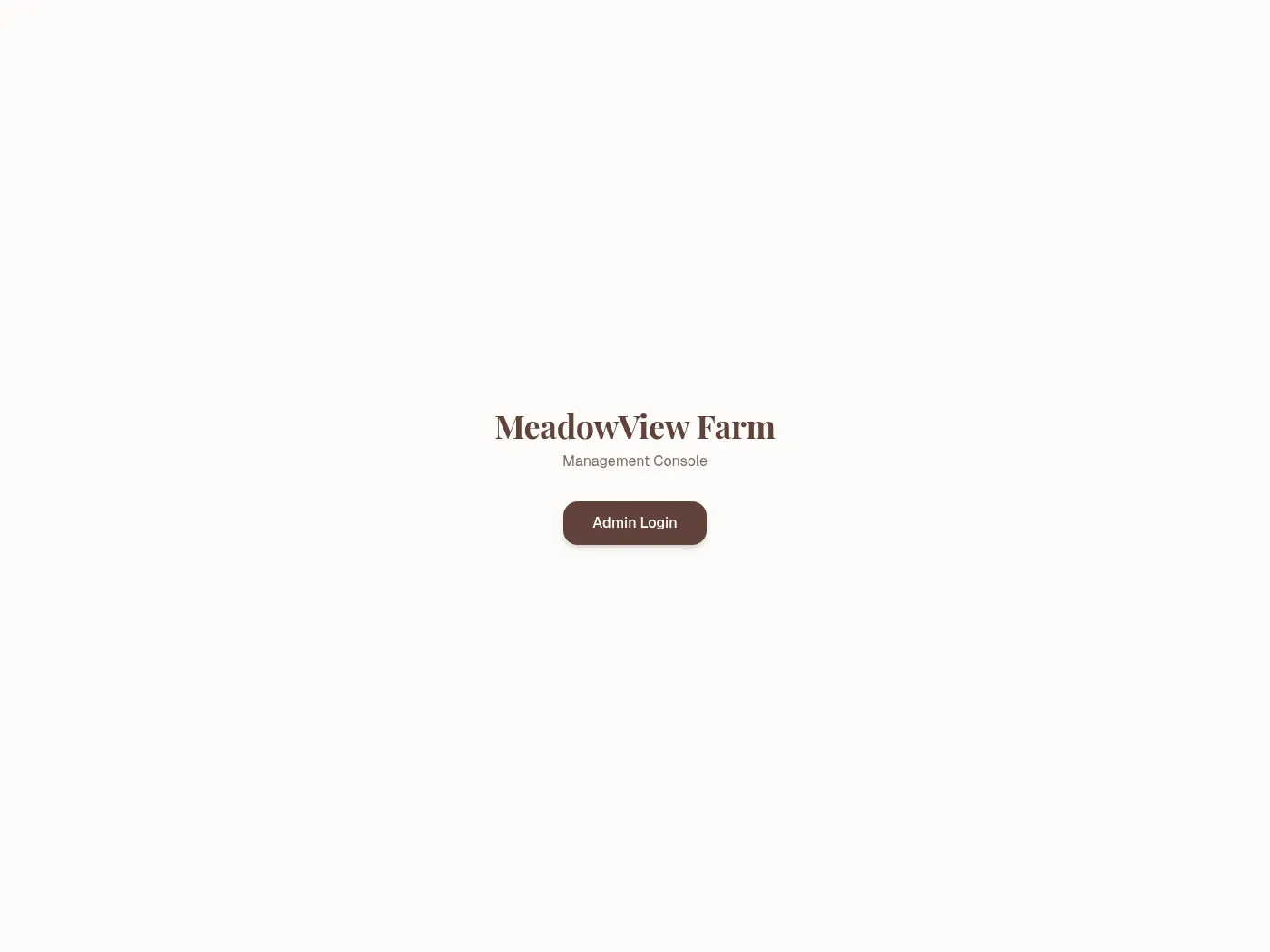 Farm Admin Console