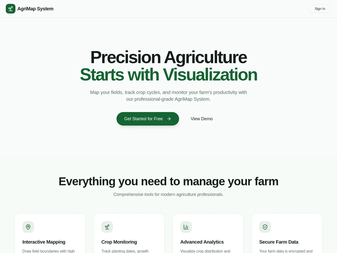AgriMap System