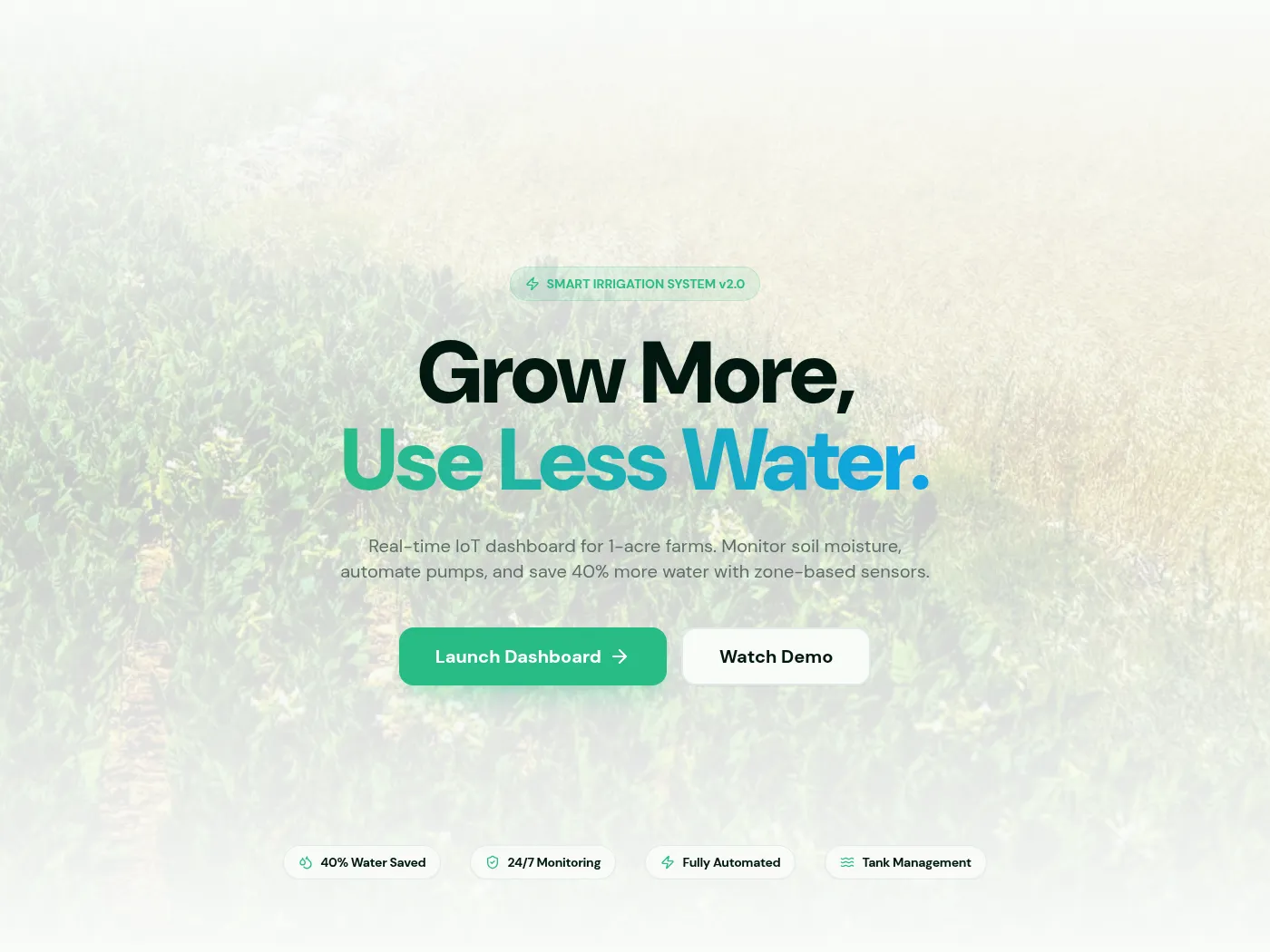 Smart Farm Irrigation UI