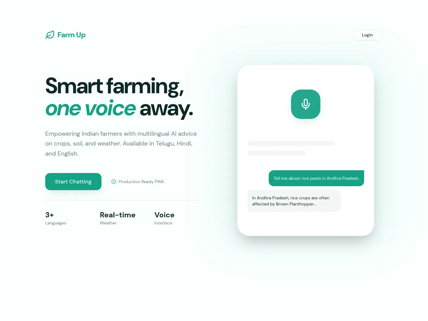 Farm Up Voice Assistant