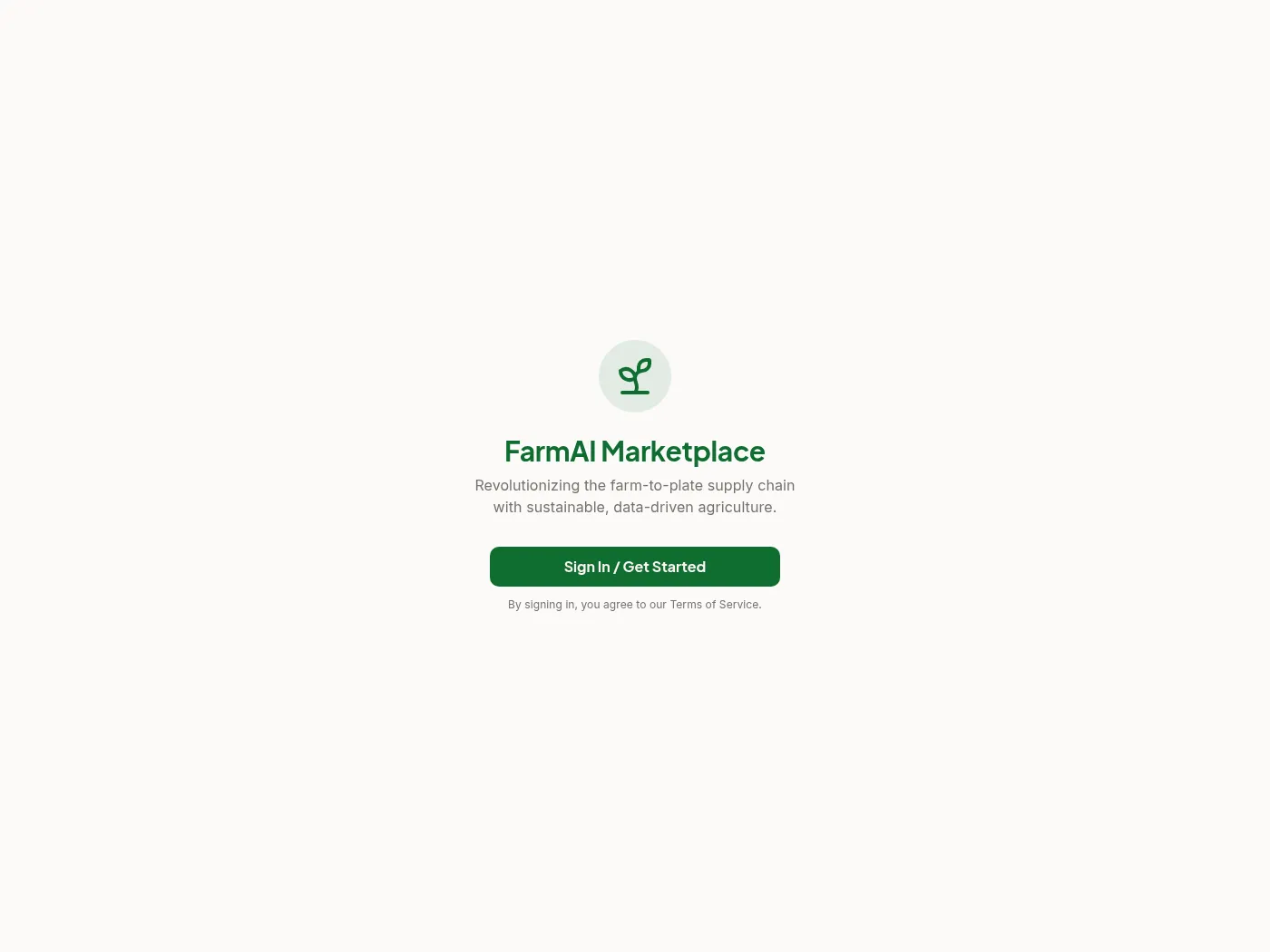 FarmAI Marketplace