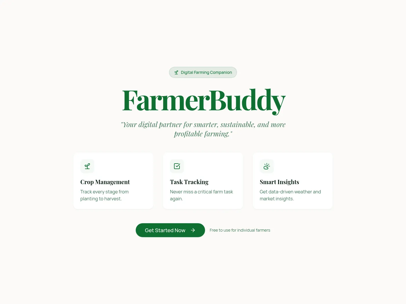 Farmer Buddy App