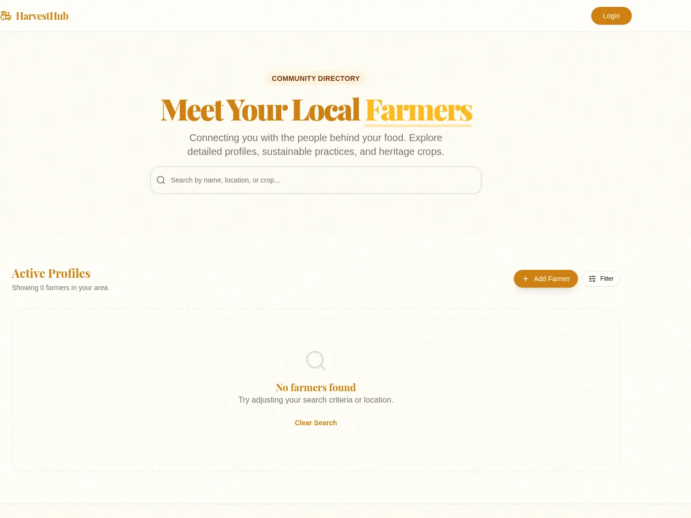 Farmer Profile Viewer