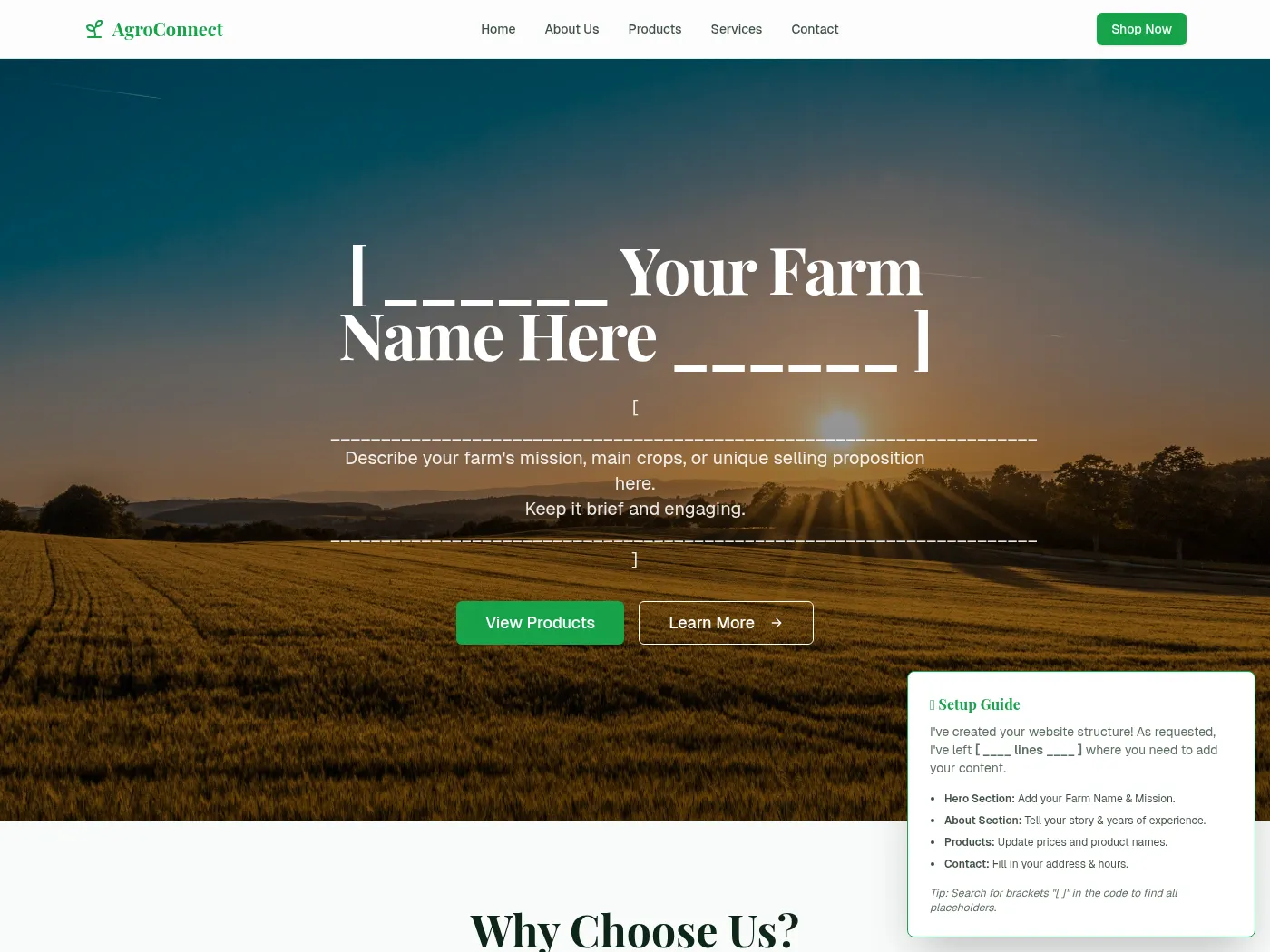 AgroConnect Web Portal