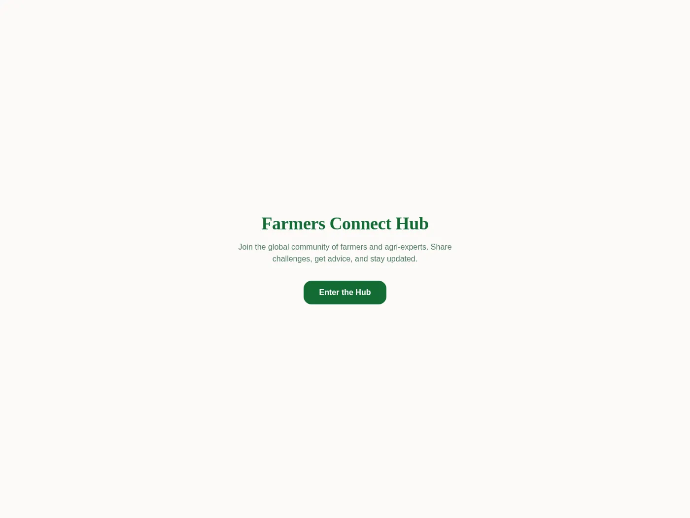 Farmers Connect Hub