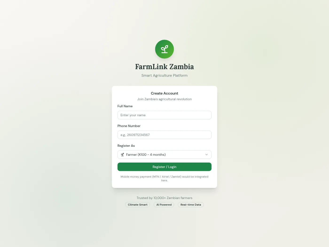 FarmLink Zambia 2.0