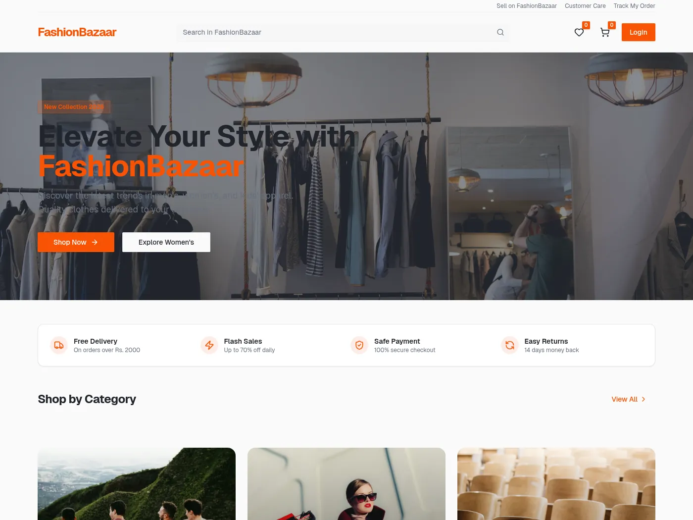 FashionBazaar E-Commerce